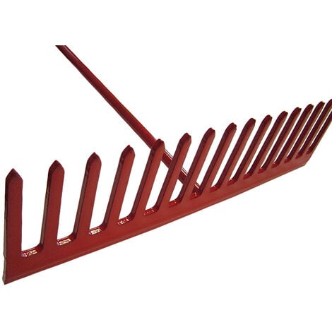 Faithfull RI37-LSTARSH Asphalt Rake 16 Flat Teeth - Tubular Steel Shaft ...