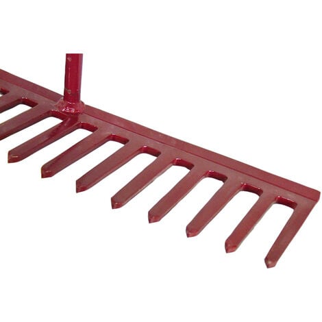 Faithfull RI37-LSTARSH Asphalt Rake 16 Flat Teeth - Tubular Steel Shaft ...