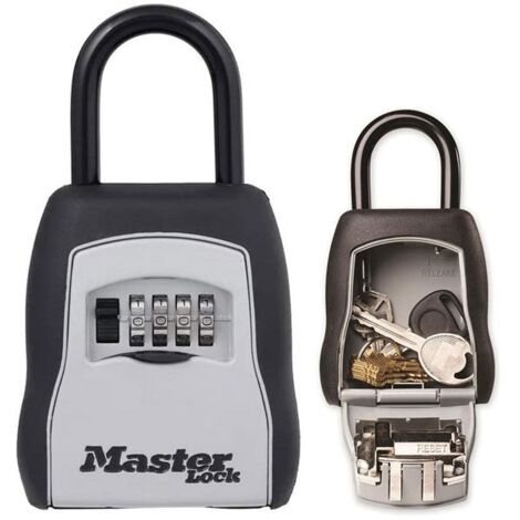 Master Lock 5400EURD 5400E Portable Shackled Combination Key Lock Box ...
