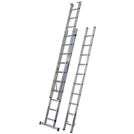 Zarges 44840 D-Rung Combination Ladder 3-Part 3 x 10 Rungs ZAR44840