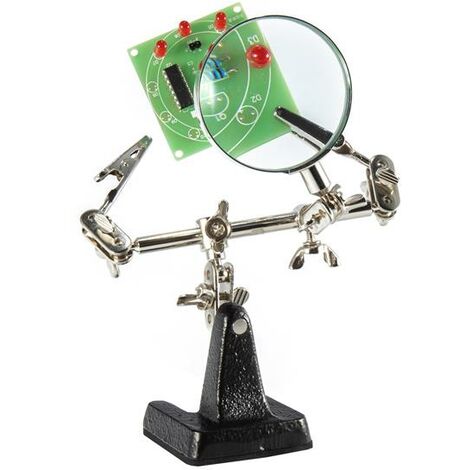 Weller WLACCHHB-02 Helping Hands Holder - 2 Arms & Magnifier WELACCHHB