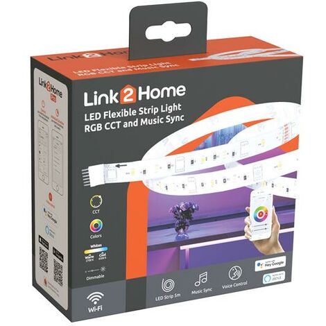 Link2Home L2H-STRIPRGBCCT Flexible LED Light Strip 5m LTHSTRIPRGB