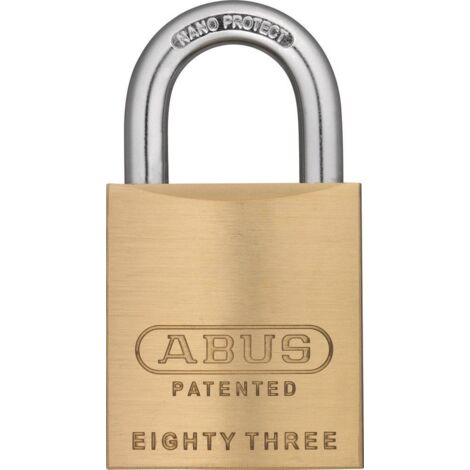 ABUS 53926 83/45mm Brass Body Padlock Carded ABU8345C
