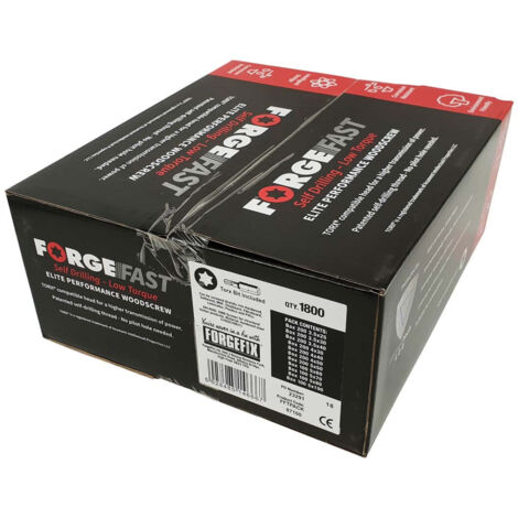 ForgeFix FFTPACK ForgeFast Torx Compatible Wood Screw Pack 1800 Piece