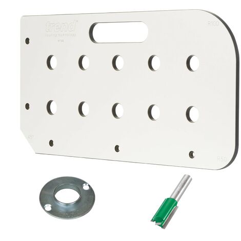 Trend MFT/JIG MFT Top Jig Dog Hole Template Routing Jig Cutter and ...