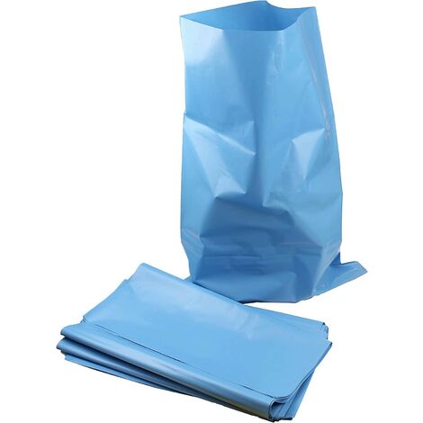 100 x Kingfisher Blue Heavy Duty Rubble Sacks Bags Builders Rubbish ...