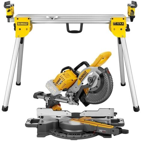 Dewalt DCS727N XR 2 X 54v Flexvolt Cordless 205mm Mitre Saw + DE7033 ...