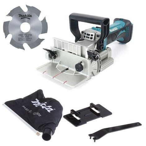 Makita DPJ180Z 18v LXT Cordless Biscuit Jointer 100mm Dowel Joint ...