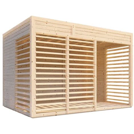 Rowlinson Garden Lounge 2 Wooden Summer House Log Cabin Gazebo Studio ...