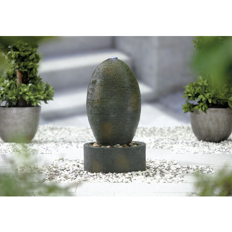 Easy Fountain Petite Ripple LED Garden Water Feature Stone Effect Modern