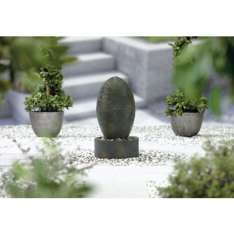 Easy Fountain Petite Ripple LED Garden Water Feature Stone Effect Modern