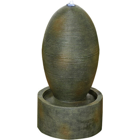 Easy Fountain Petite Ripple LED Garden Water Feature Stone Effect Modern