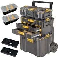 Dewalt Toughsystem 2 DS450 Rolling Tool Box Trolley + DS166 + 3 Draw ...