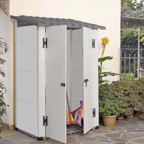 Urban 100 - caseta de jardn de pvc 122x82x201h cm