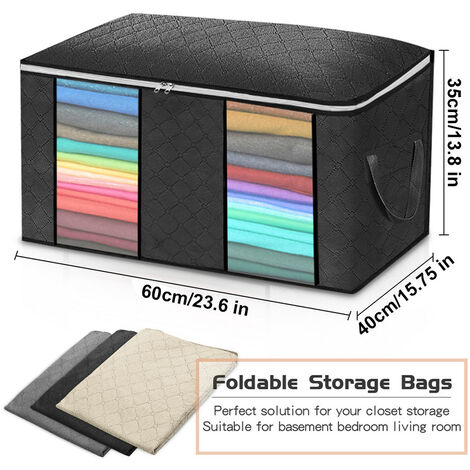 Lot de 4 Organisateur pochettes de tri vêtements couette couverture ...