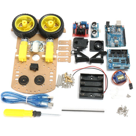 Bricolage L298N 2WD ultrasons suivi intelligent Moteur Robot voiture ...