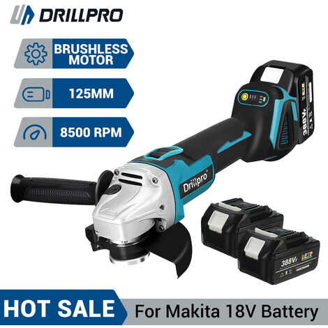 Meuleuse angulaire Meuleuse d'angle électrique sans fil Drillpro 388VF 800W 8500RPM 125mm 4 ...