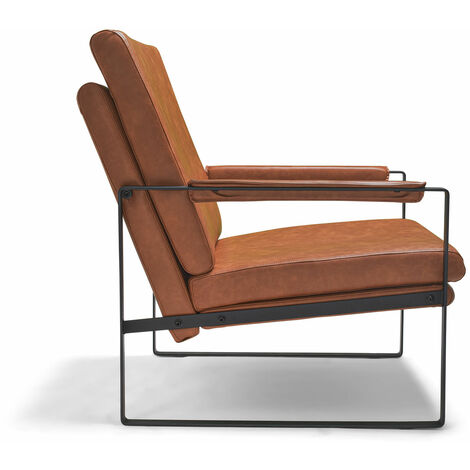 BRADFORD - Retro-Design-Sessel aus Kunstleder