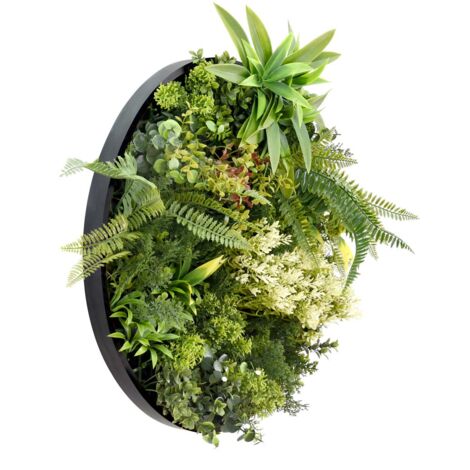 Mowgli - K nstlicher vertikaler Garten, Panel mit schwarzem Aluminium ...