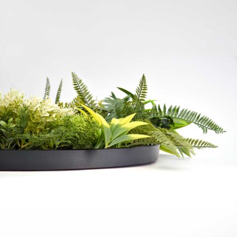 Mowgli - K nstlicher vertikaler Garten, Panel mit schwarzem Aluminium ...