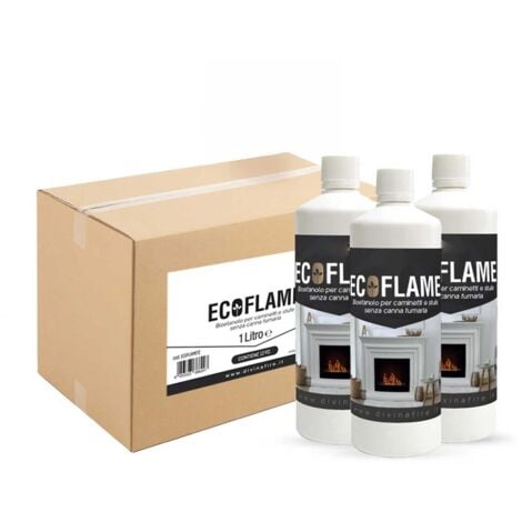 Ecoflame - Bioethanol f r Kamine (12 1L-Flaschen)