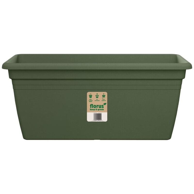 FLORUS VASO FIORIERA MEDITERRAN TERRACE TROUGH 80CM VERDE