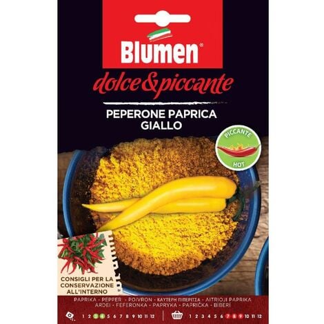 SEMI DI PEPERONE PICCANTE PAPRICA GIALLO PEPERONCINO BLUMEN