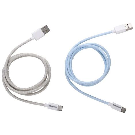 1 CAVO A RETE 1M TIPO-C/USB 2 COLORI ASSORTITO PER TABLET SMARTPHONE TEKMEE