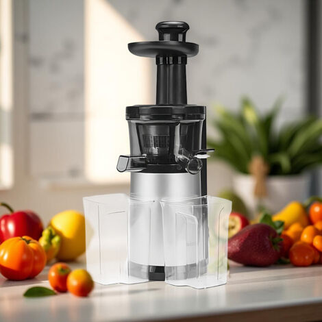 Extractor Jugo en Frío 150W, Fruta y Verdura, con Contenedor de Pulpa.