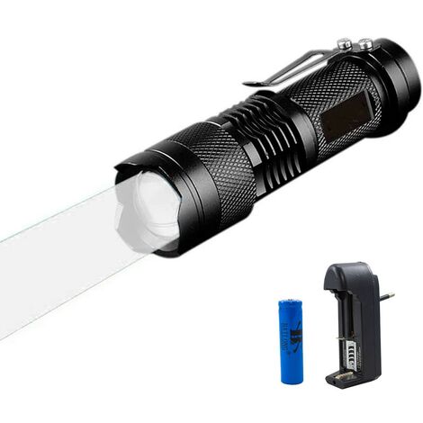 Linterna LED recargable para pesca nocturna portátil con cargador