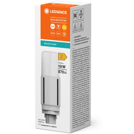 Ledvance/DULUX G24d LED-Lampe 7,5 W 870 lm 3000 K 300 ° IP20