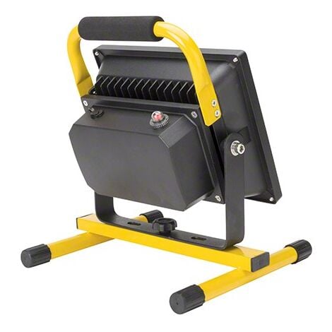 LED-Flutlicht 30 W, 3.000 lm, 6.000 °K, IP65, wiederaufladbarer Akku ...