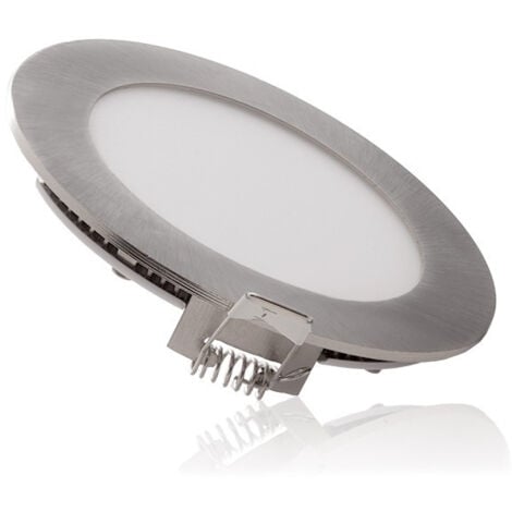 LED-Platte 9W 900Lm PF 0,99 Satin Nickel 230V AC