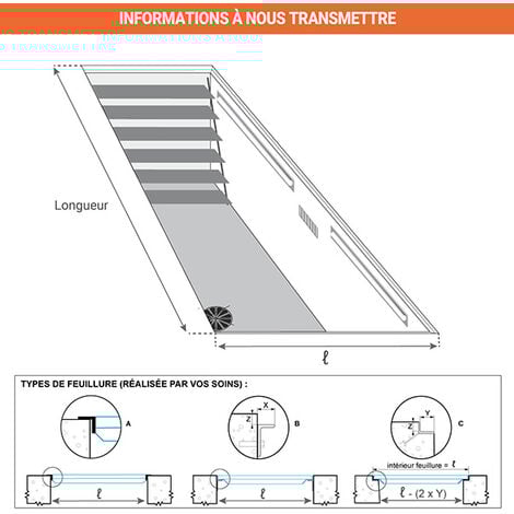 Couverture de fosse - Dimensions (Lxl) : 3000 x 1000 mm - HF.SPECIAL