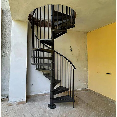 Escalier colimaçon extérieur 11 marches - Hauteur à franchir de 2.31 à 2.53m - Diamètre 1.60m ...