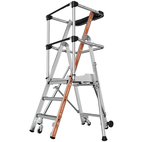 Escabeau PIRL 3 marches - Hauteur max. de travail 2,70m - 2274113