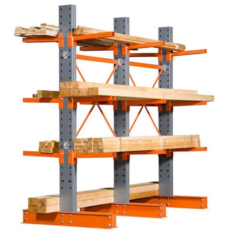 Rack cantilever lourd 3 niveaux - Élément suivant - 4484x1202x1200mm ...