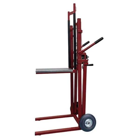 Diable élévateur tout terrain avec plateau - Levée 1750mm - Charge ...