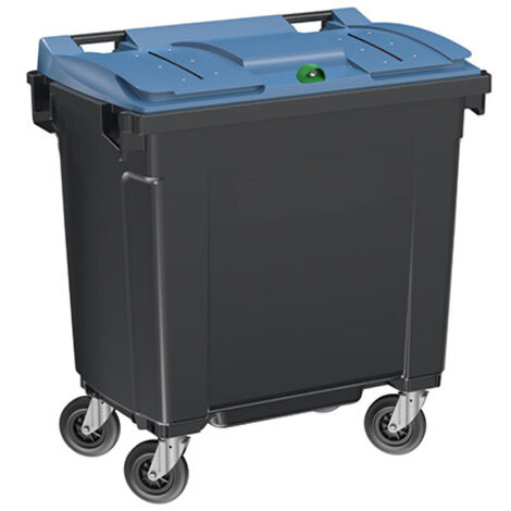 Conteneur poubelle 770 litres pour le tri du papier confidentiel ...
