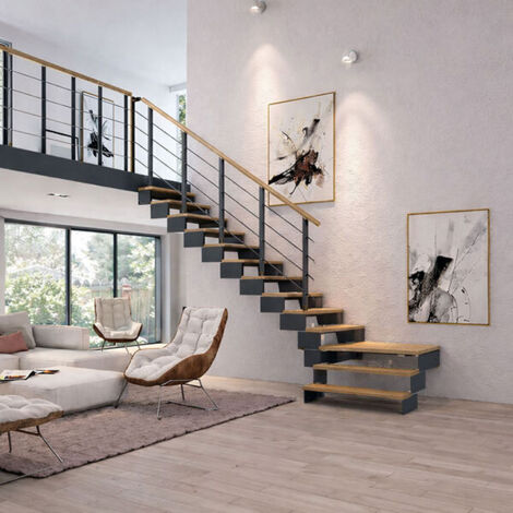 Escalier Bois Et Gris
