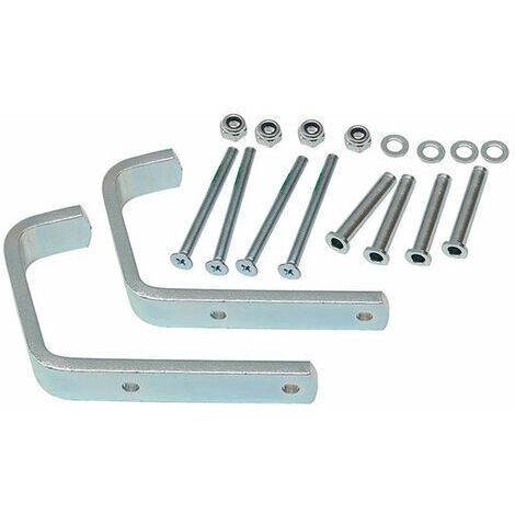 Paire de crochets plats - 60mm - 54016-B