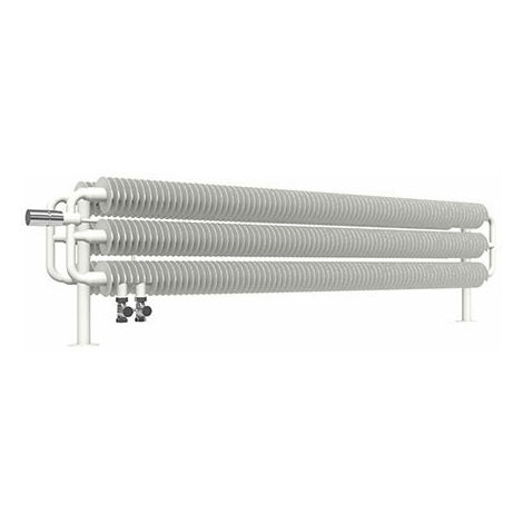 Radiateur eau chaude blanc de 190mm de haut et 1940mm de large - 1420 Watt - RIB190/1940HSDVLB