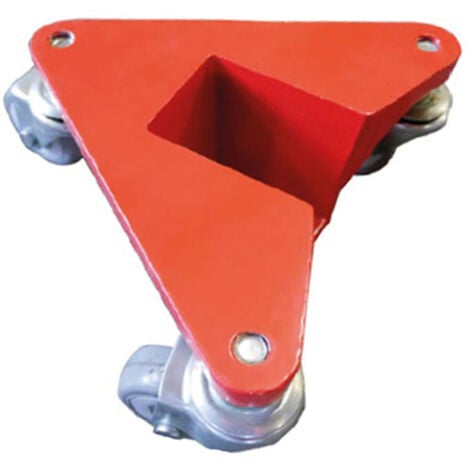 4 coins roulants aluminium - Dim utile 50x65mm - Patins antidérapants ...