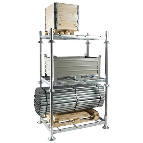 Manurack - 1 palette par niveau - Charge max 1500kg/niveau - RACKBASE
