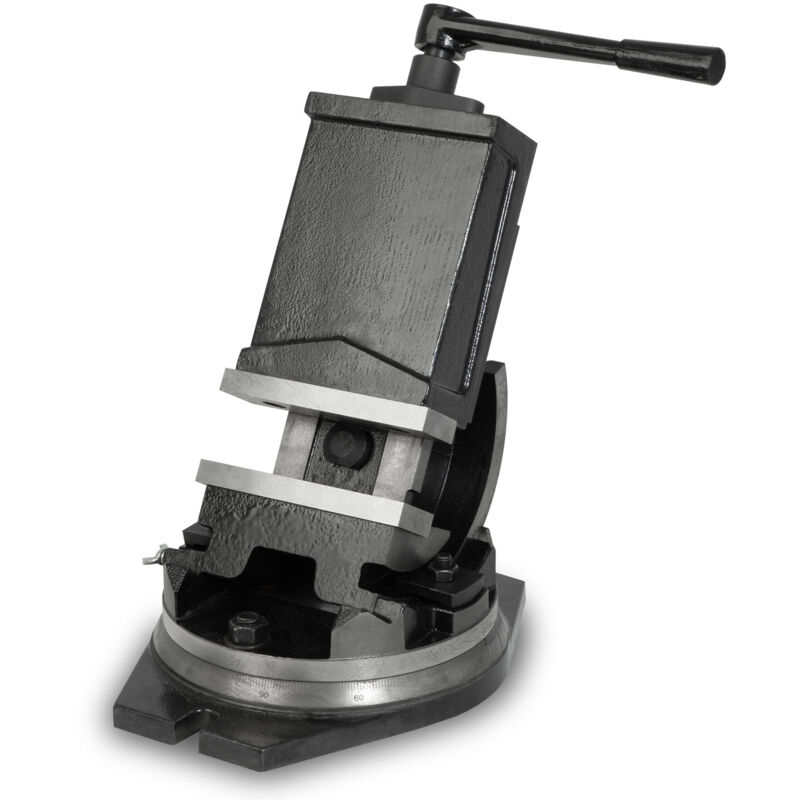 Étau rotatif & basculant acier moulé, mors 160mm, serrage 125mm, pivot ...