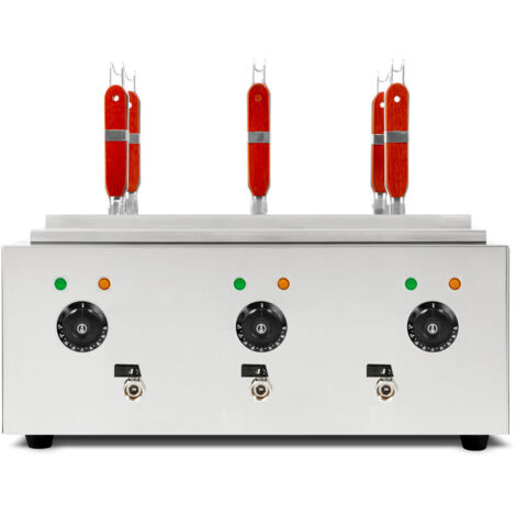 VERTES Cuiseur à pâtes Gastro en acier inoxydable 3x1700W 3x6 L