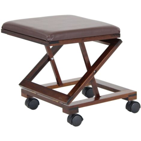 Oypla Folding Leather Cushion Padded Footstool Foot Leg Rest