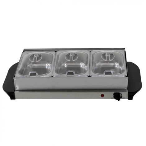 Oypla 3x 2.5L Large Electric 3 Section Buffet Food Warmer Hot Plate ...