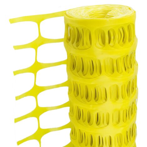 Oypla Safenet Heavy Duty Yellow Safety Barrier Mesh Fencing 1mtr x 50mtr
