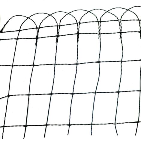 Oypla 10m x 650mm Garden Lawn Border Edging Fencing PVC Coated Wire